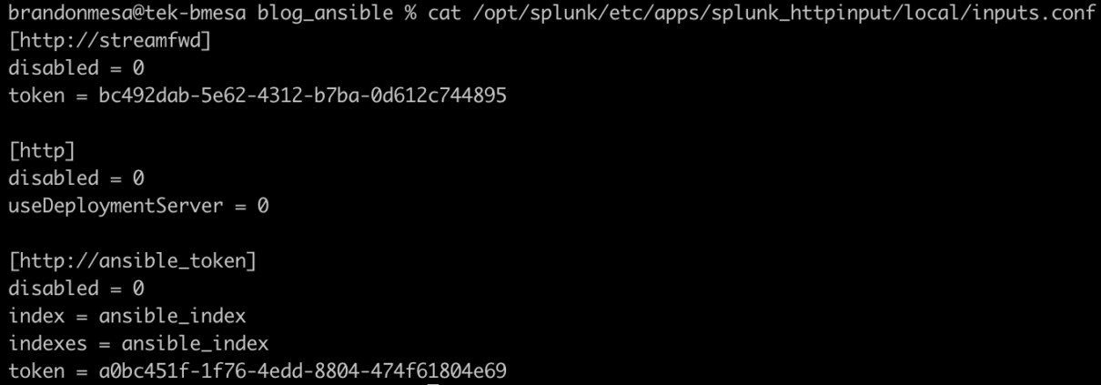 Create Splunk Indexes and HEC Inputs with Ansible | TekStream Solutions
